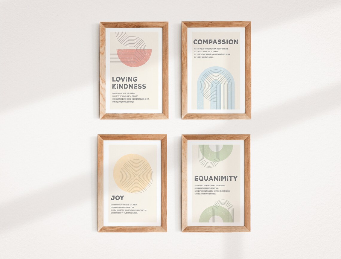 COMPASSION Wall Art Print Mindfulness Meditation Prayer - Etsy