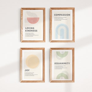 COMPASSION Wall Art Print, Mindfulness Meditation Prayer Practice ...