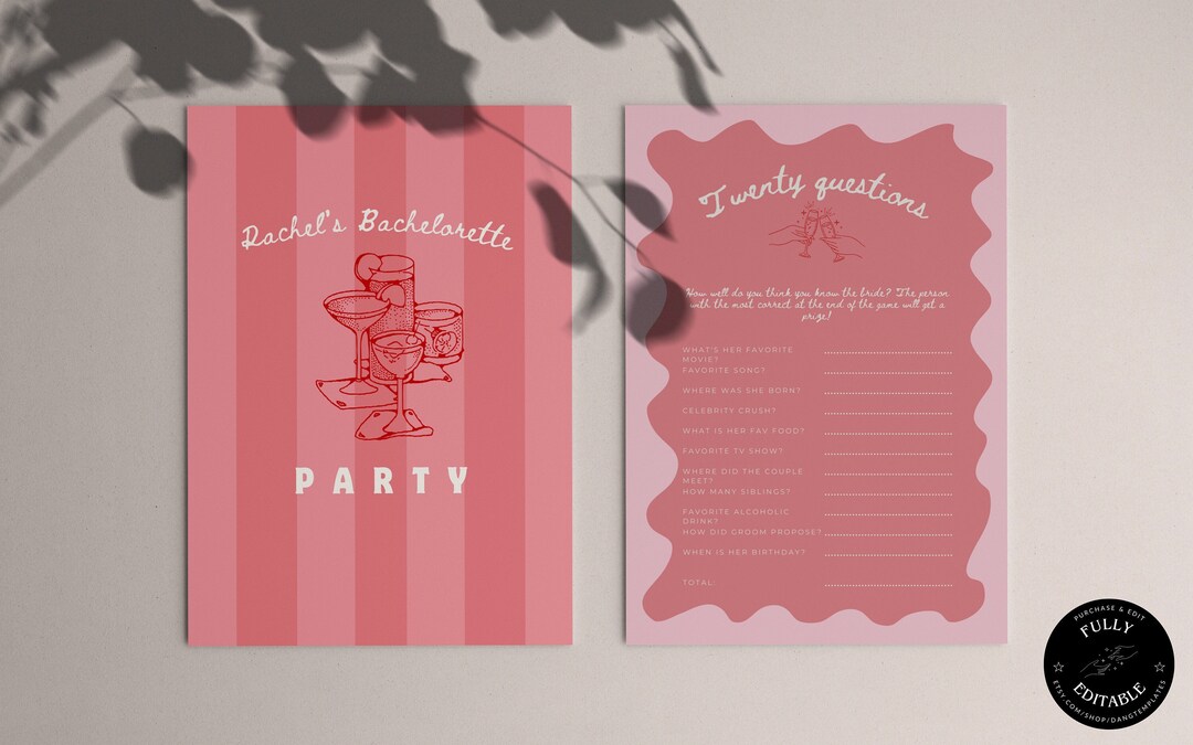 How Well Do You Know the Bride Quiz | Modern Hens & Bridal Shower Party ...