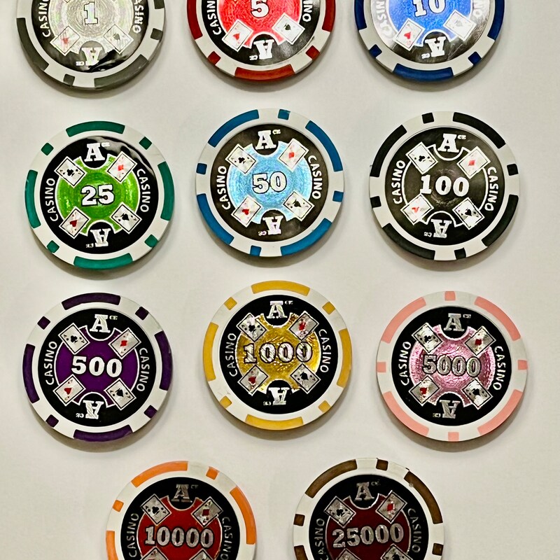 Poker Chip Display - Etsy
