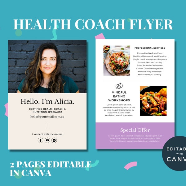 Health Coach Flyer - Etsy