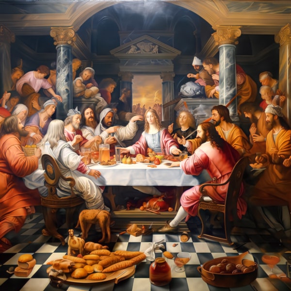 Leonardo Da Vinci Last Supper Print - Etsy