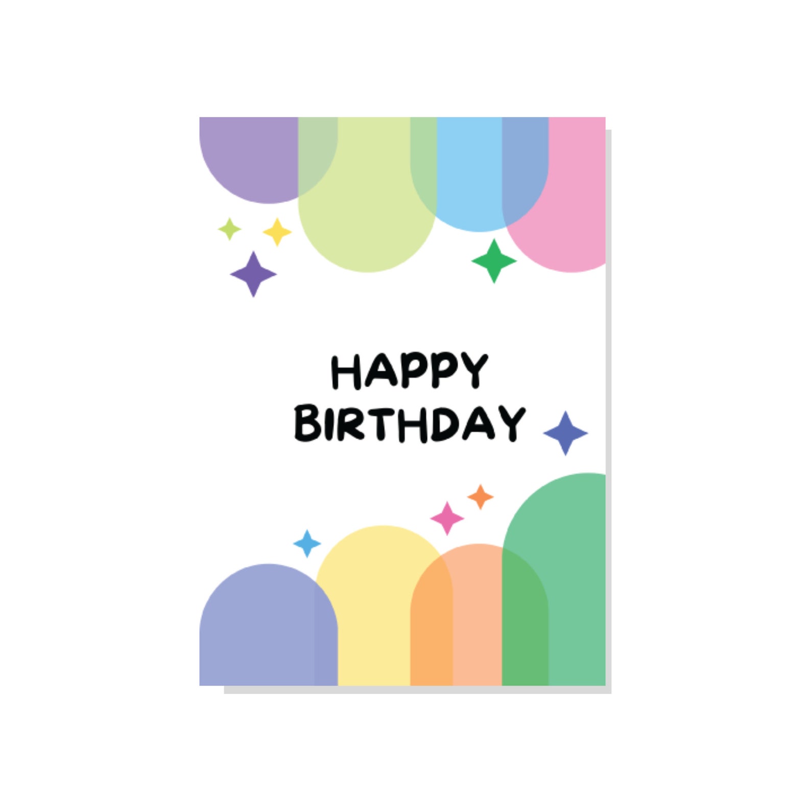 Printable Birthday Card, Happy Birthday Card, Digital Download ...