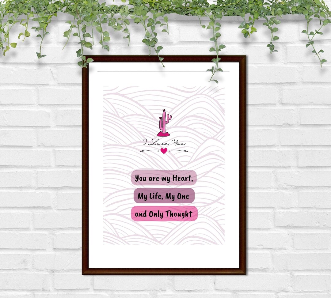 Valentine's Day Gift, Digital Download, Printable Poster, Valentine's ...
