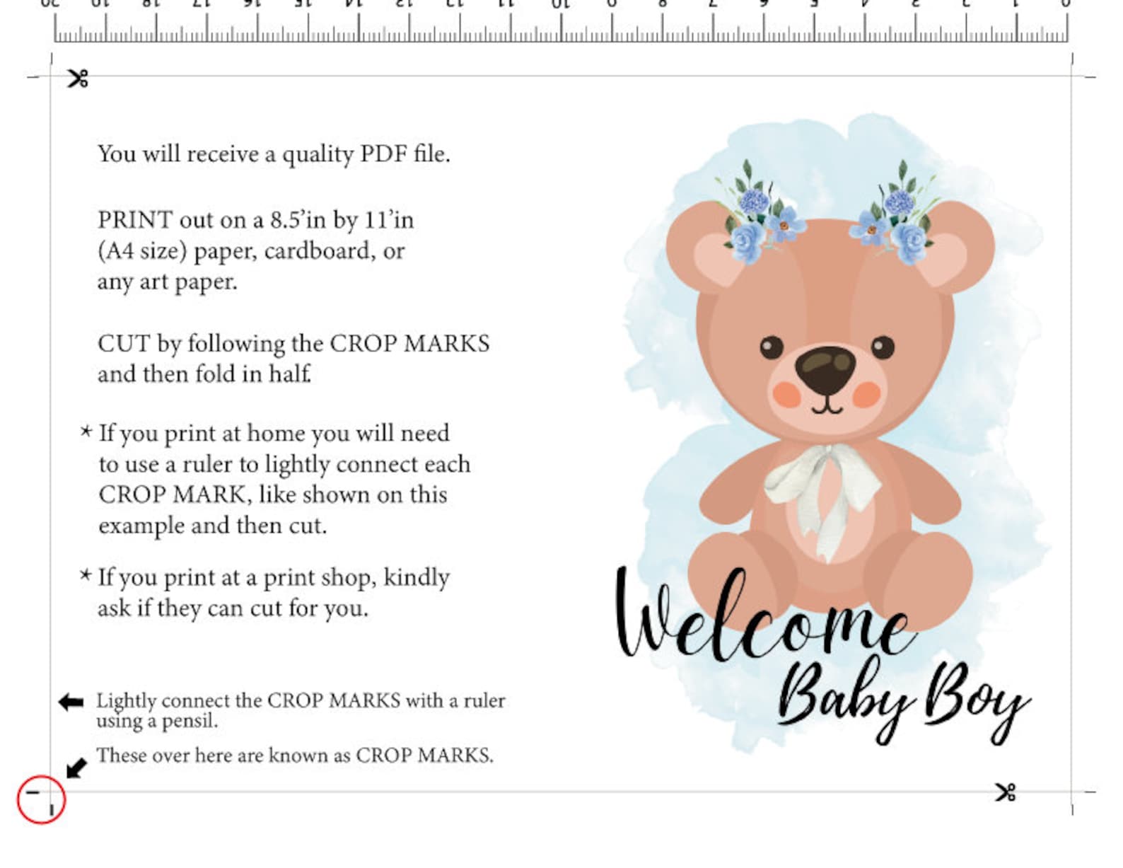 Welcome Baby Boy, Welcome Baby Boy Card, Digital Download, Printable ...
