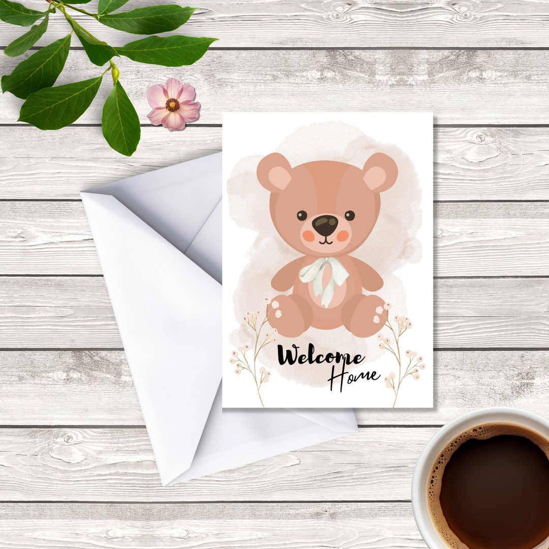 Welcome Home Card, Digital Download, Welcome Card, Printable Card ...