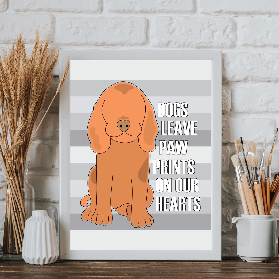 Dog Poster Digital Download Digital Poster Print Living Room Poster ...
