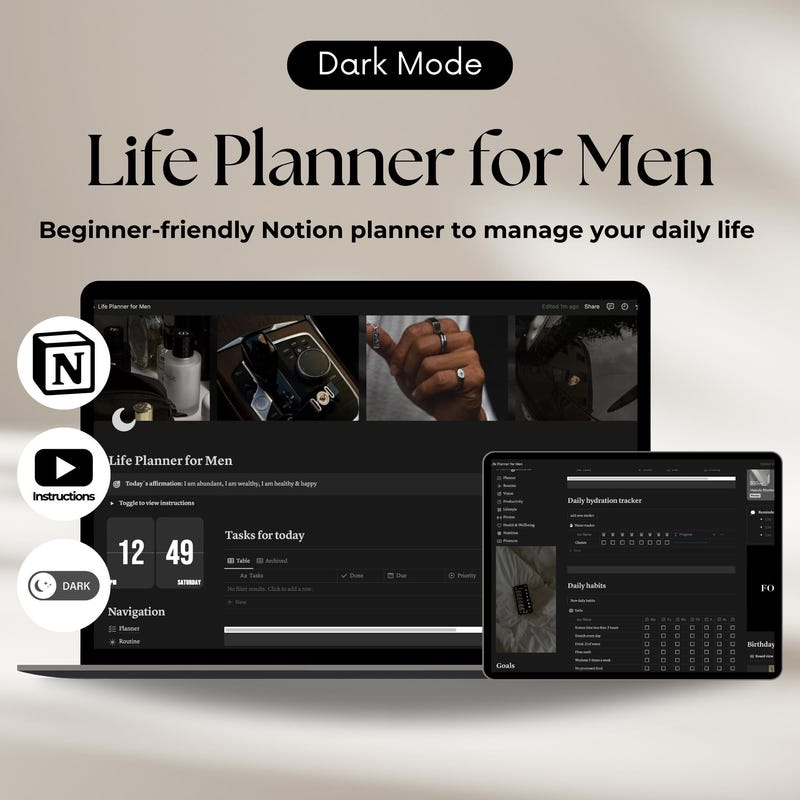 Planners for Men - Etsy