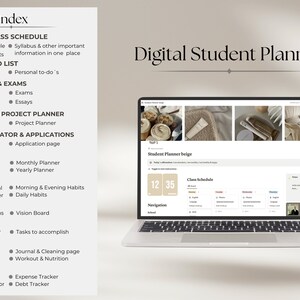 Ultimate Student Planner Notion Academic Notion Life Planner, Notion Planner, All in One Digital ...