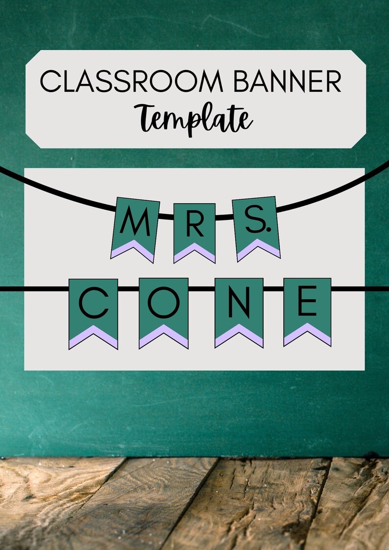 Teacher Name Banner - Etsy