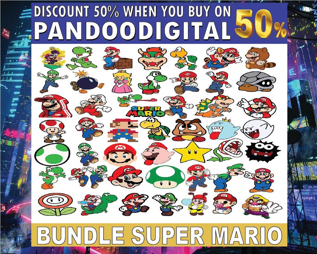 Super Mario Svg Mario Svg Files for Cricut Mario Svg Bundle - Etsy ...