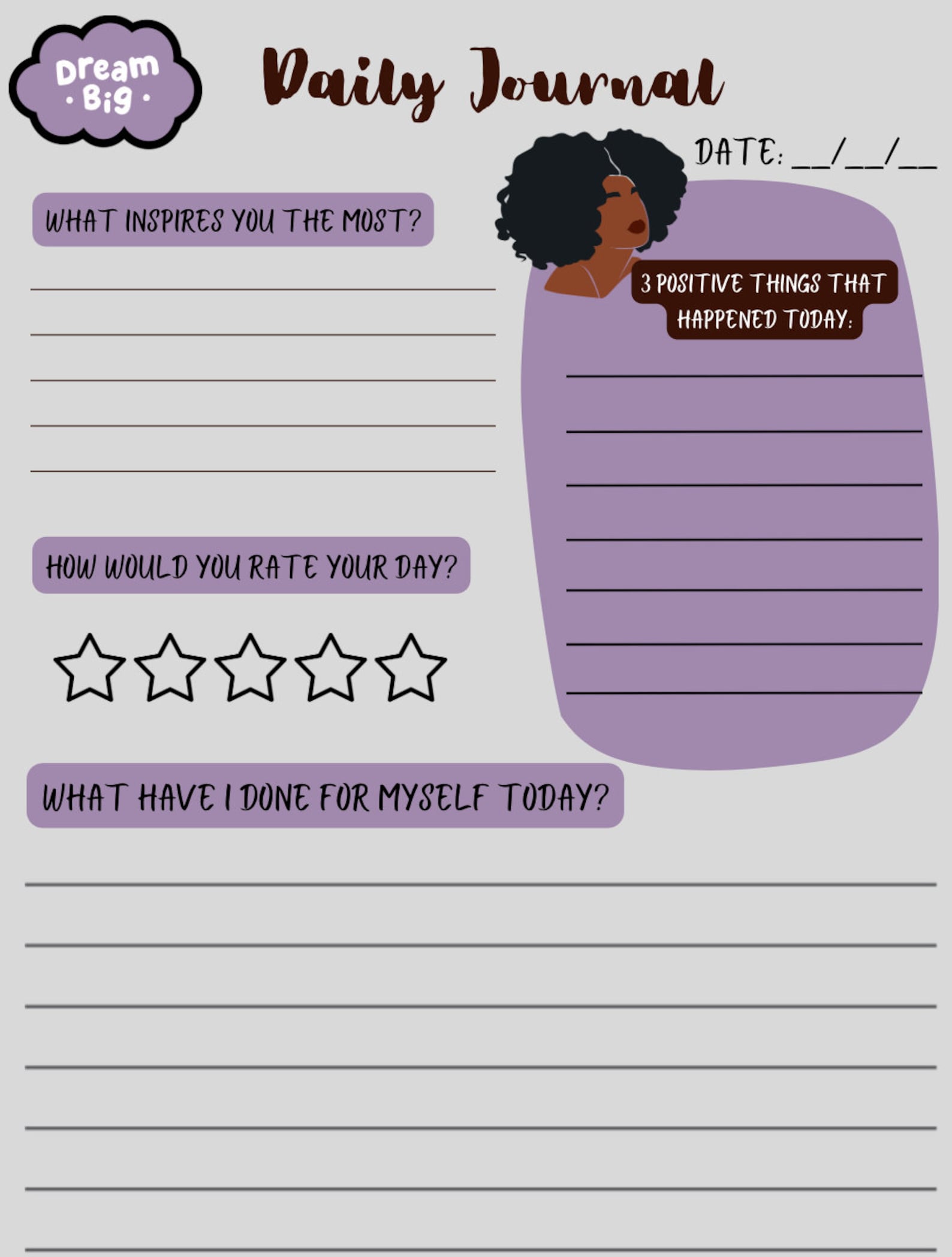 Self-care Workbook and Journal for Black Women With Mental Health ...