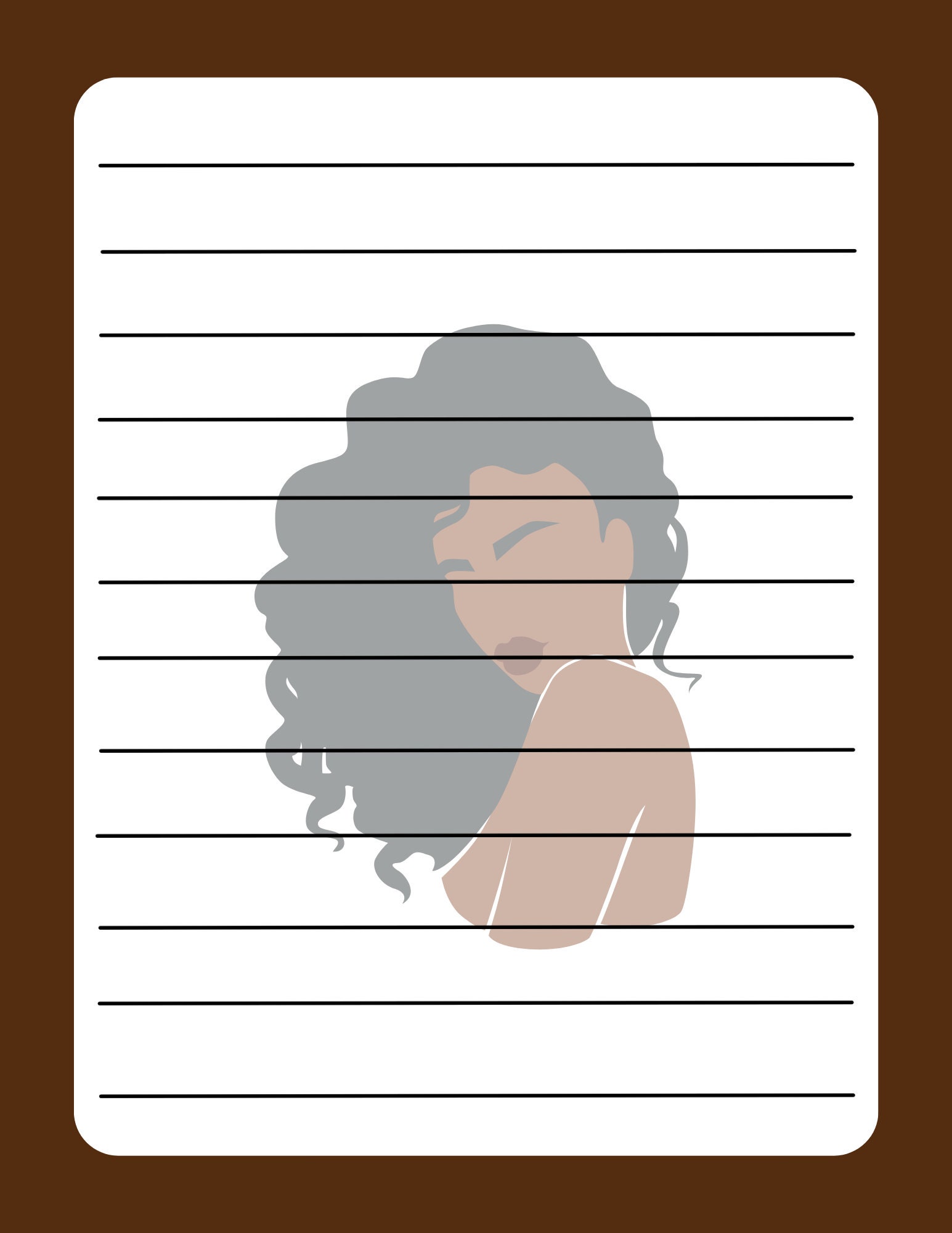 Black Women Diary With Black Women Letter Templates; Black Girly ...