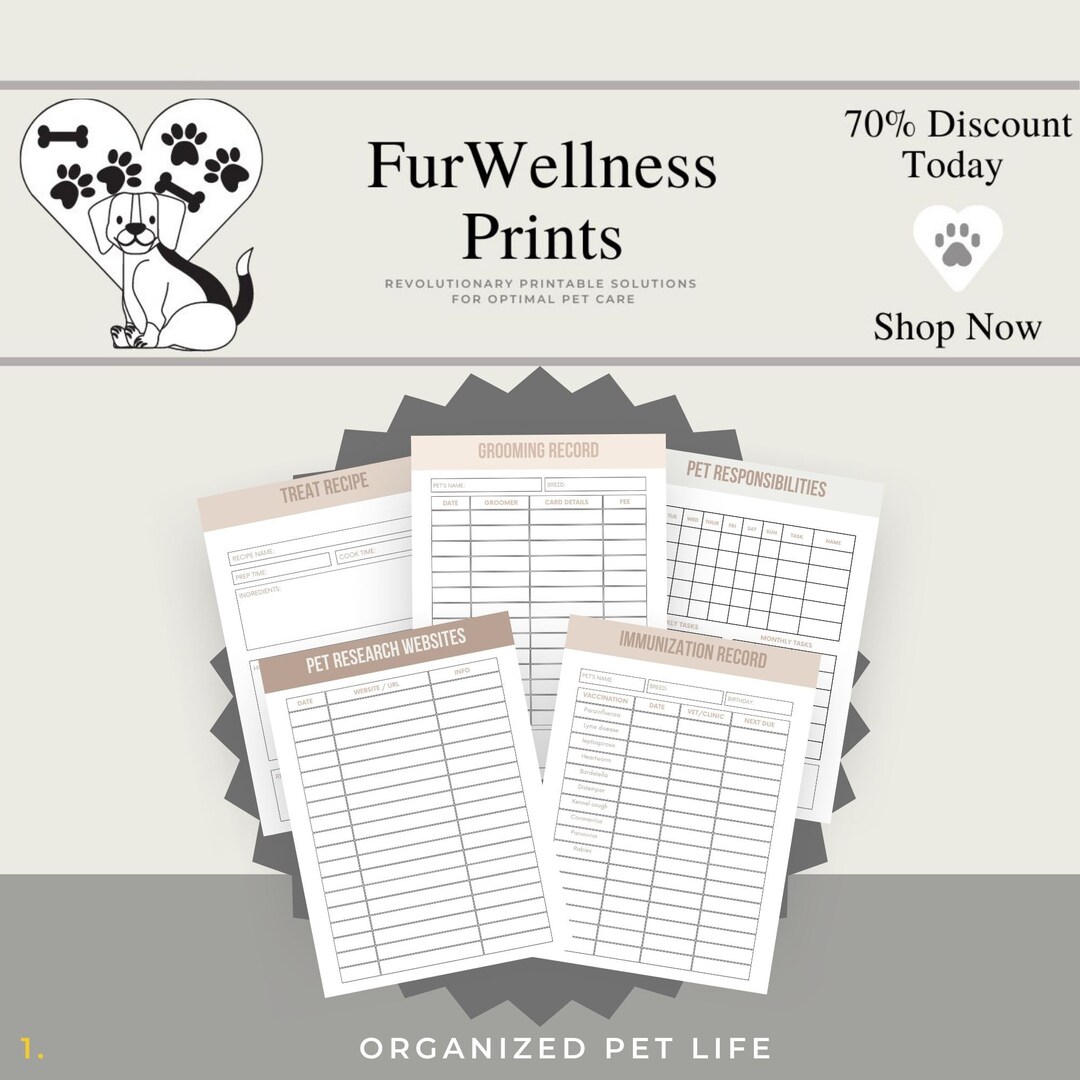 All-in-one Pet Care Bundle: Track, Plan, and Nurture Your Furry Friend ...