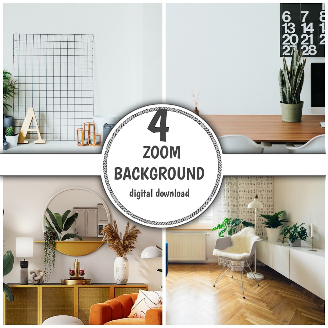 Buy 4 Zoom Backgrounds, Zoom Background Office, Zoom Background Home ...
