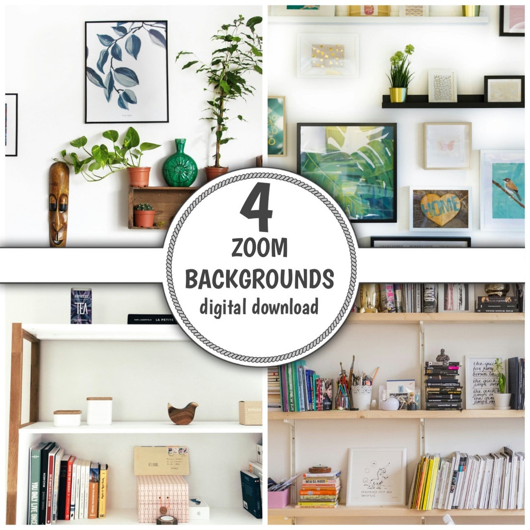 4 Zoom Backgrounds, Zoom Background Office, Zoom Background Home Office ...