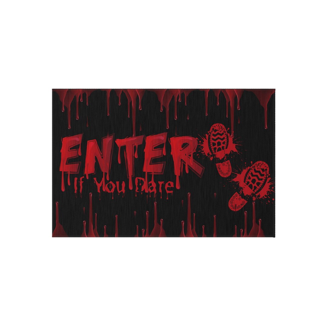 Halloween Spooky Scary Bloody Outdoor Door Mat Rug - Etsy