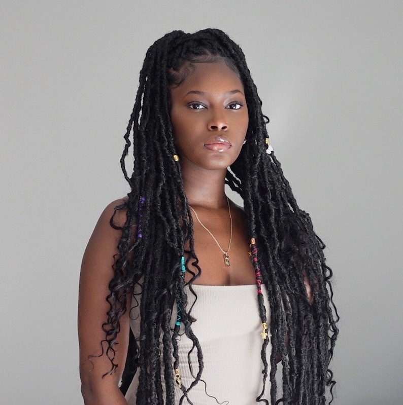 20 Handmade Faux Locs With Human Hair Ends - Etsy