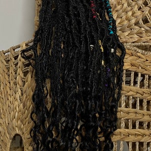 20 Handmade Faux Locs With Human Hair Ends - Etsy