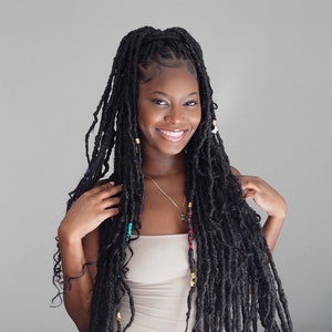 20 Handmade Faux Locs With Human Hair Ends - Etsy