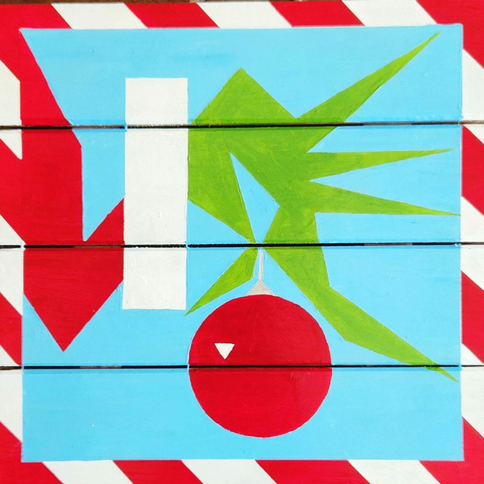 Grinch Hand Holding Ornament Barn Quilt by Jlsartwork 10 Inches Square ...