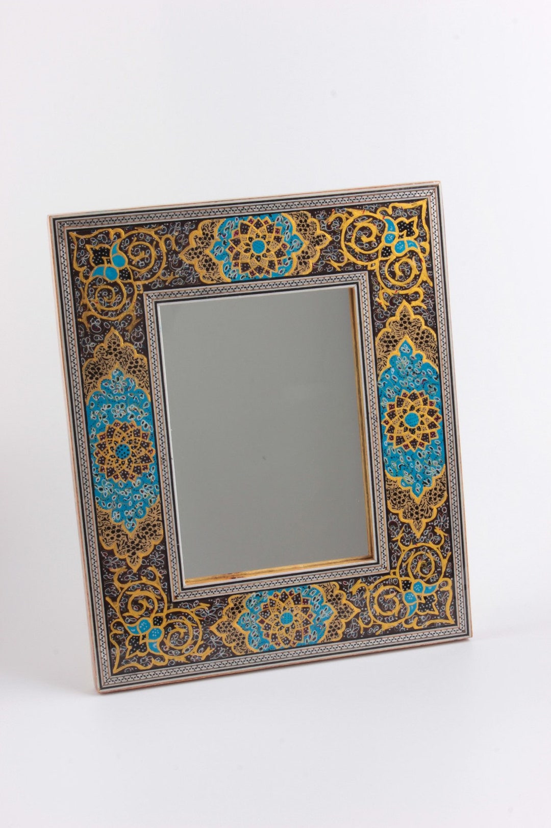 Khatam, Khatam Kari, Miniature, Hand Painted, Persian Mirror Frame ...