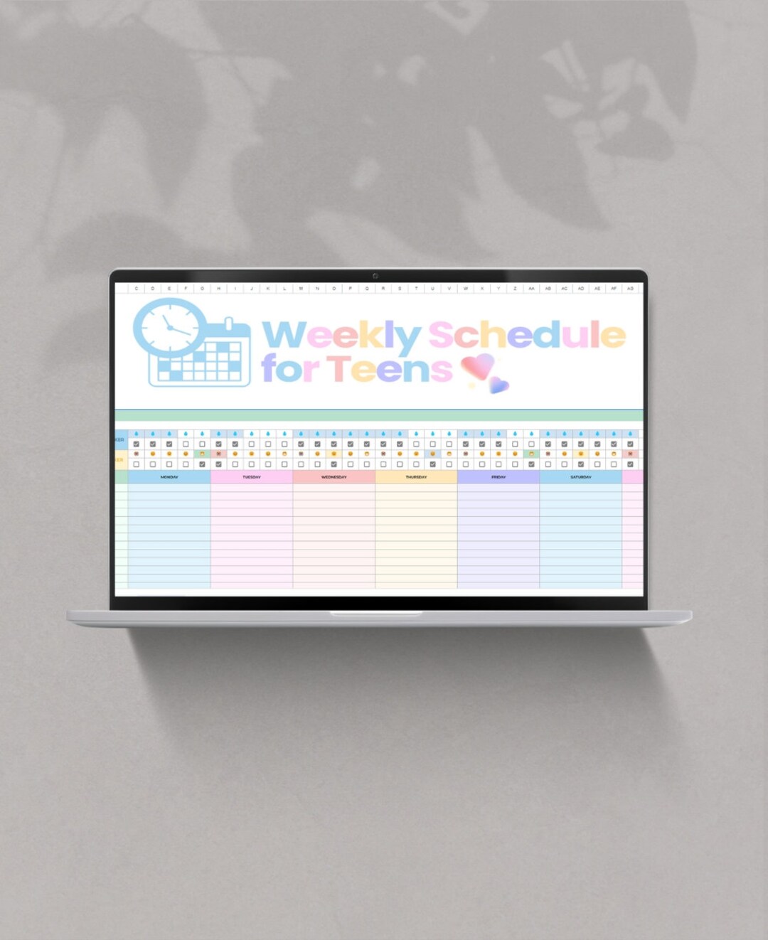 Digital Planner for Teenagers Weekly Schedule for Teens Editable Google ...