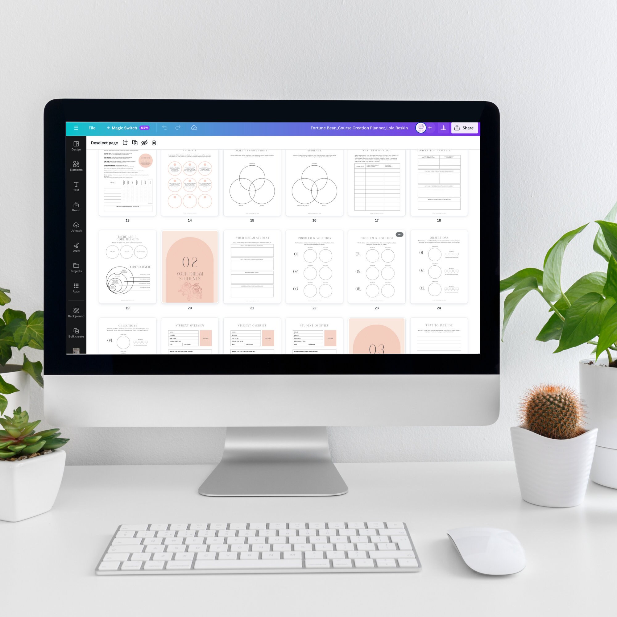Printable Course Planner Course Creator Planner Template Digital Course ...