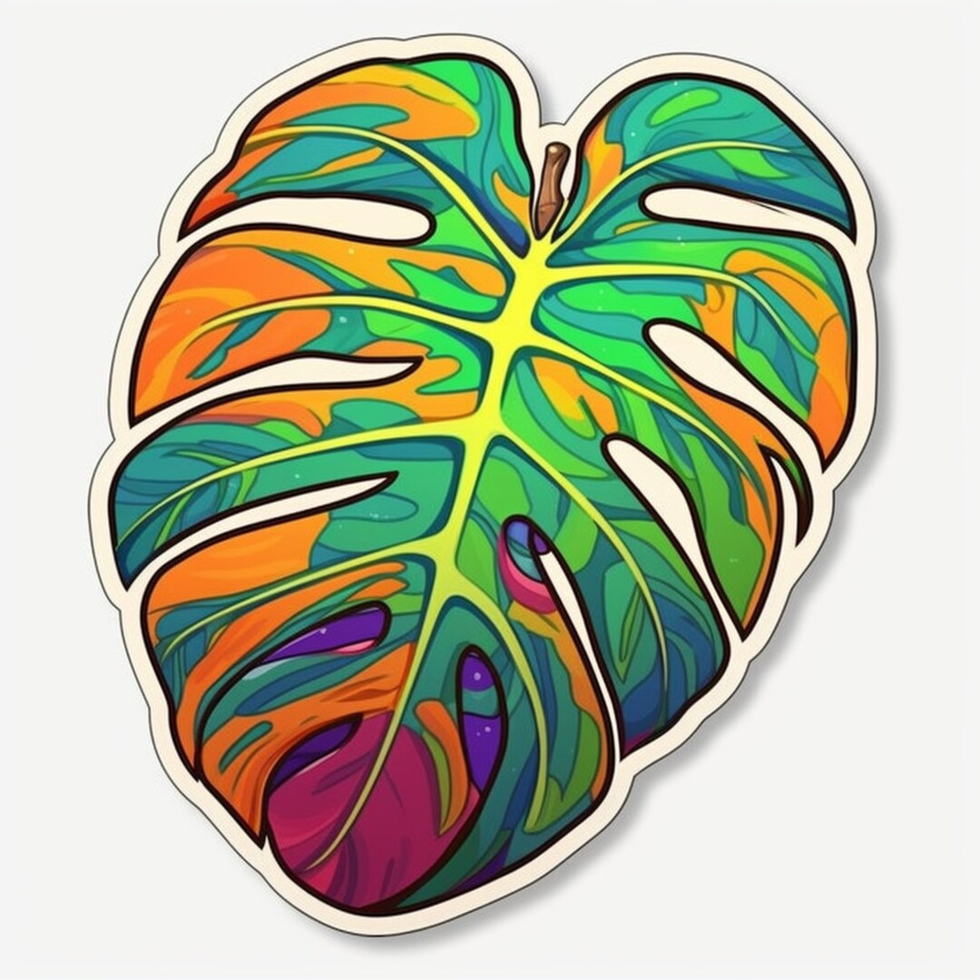 Mighty Monstera Sticker - Etsy