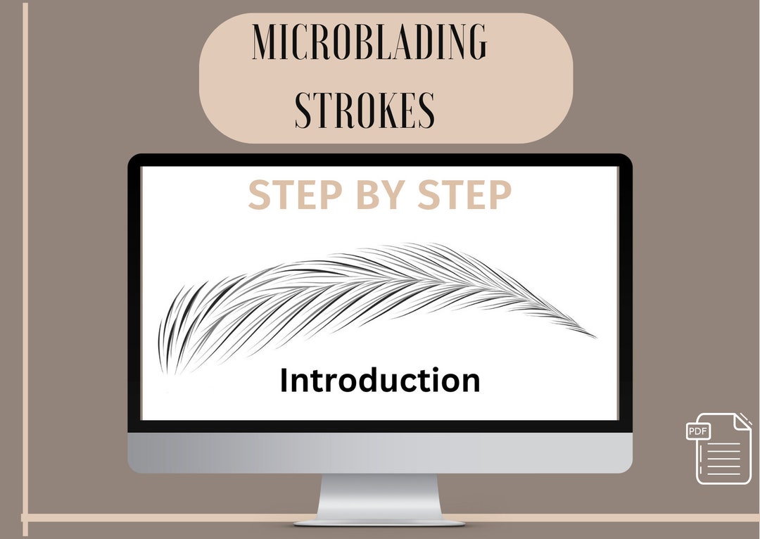 Microblading Strokes Pattern Introduction - Etsy