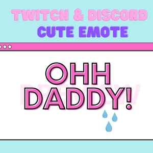 Ohh Daddy Pink | Cute Twitch/discord Emote - Etsy