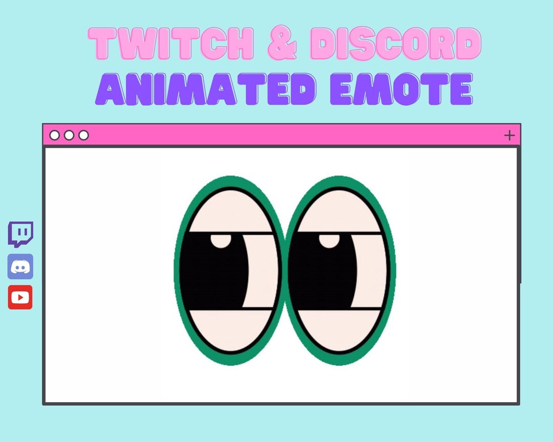Animated Eyes Twitch Emote | Eyes Discord Emote | Streamer Emotes ...
