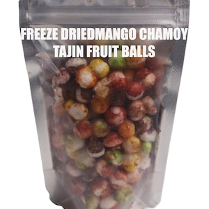 Freeze Dried Mango Chamoy Fruit Balls With Tajin Seasoning - Etsy