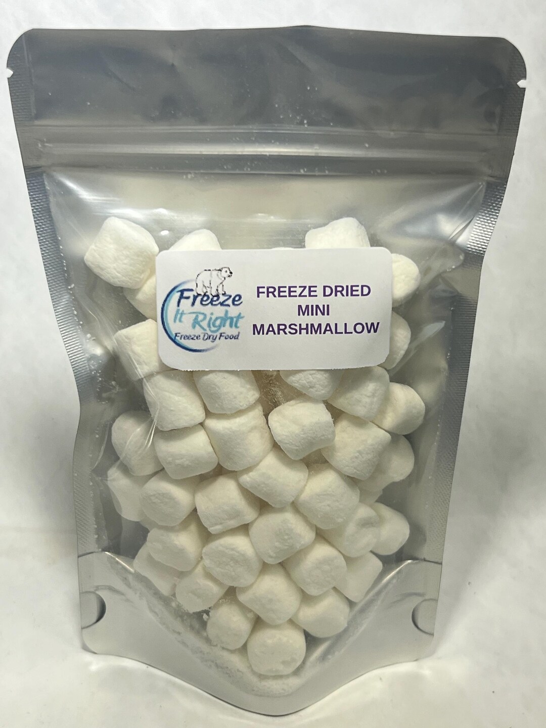 Freeze Dried Mini White Marshmallows: Snack or Hot Chocolate - Etsy