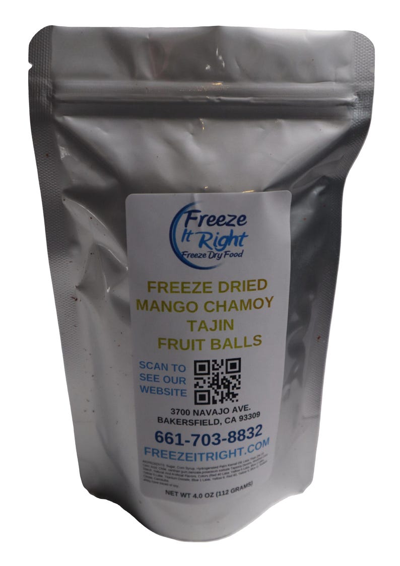 Freeze Dried Mango Chamoy Fruit Balls With Tajin Seasoning - Etsy