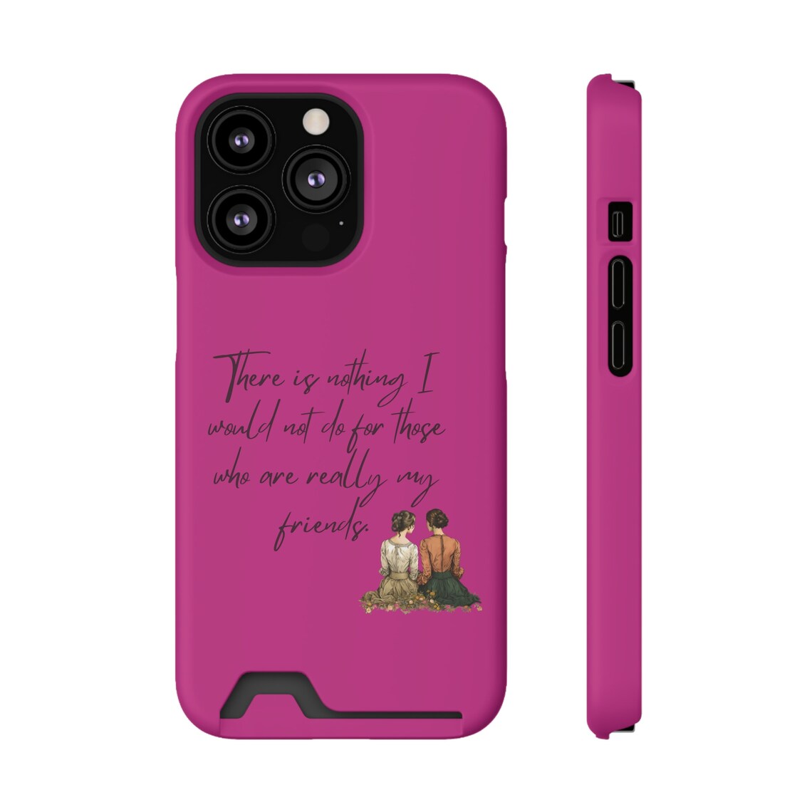 Jane Austen's Quote Phone Case With Card Holder - "there is Nothing I ...