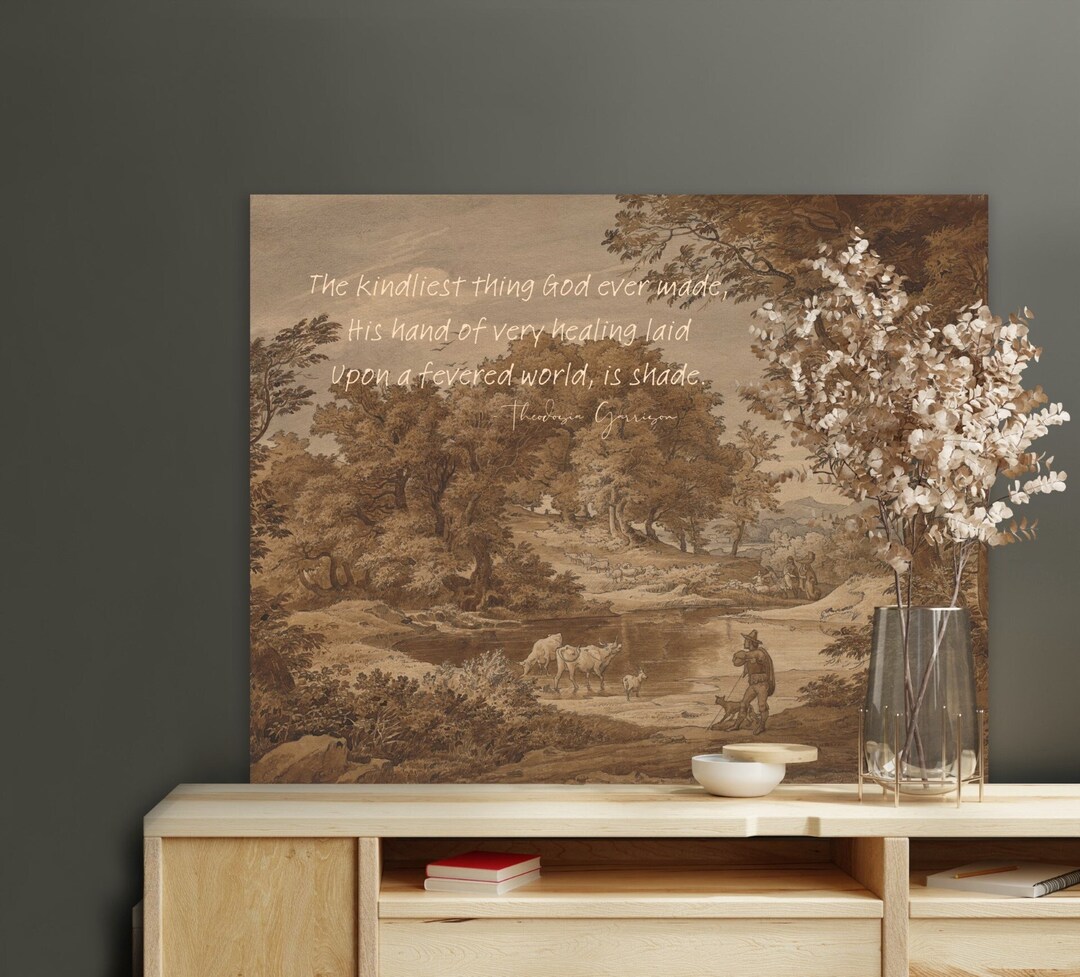 Shade | Poetry | Vintage Drawing | Theodosia Garrison | Wall Hanging ...
