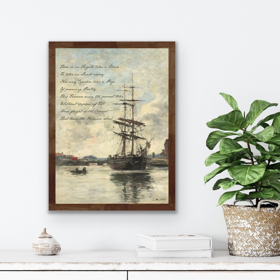 There is No Frigate Like a Book | Emily Dickinson | Poetry | Wall ...