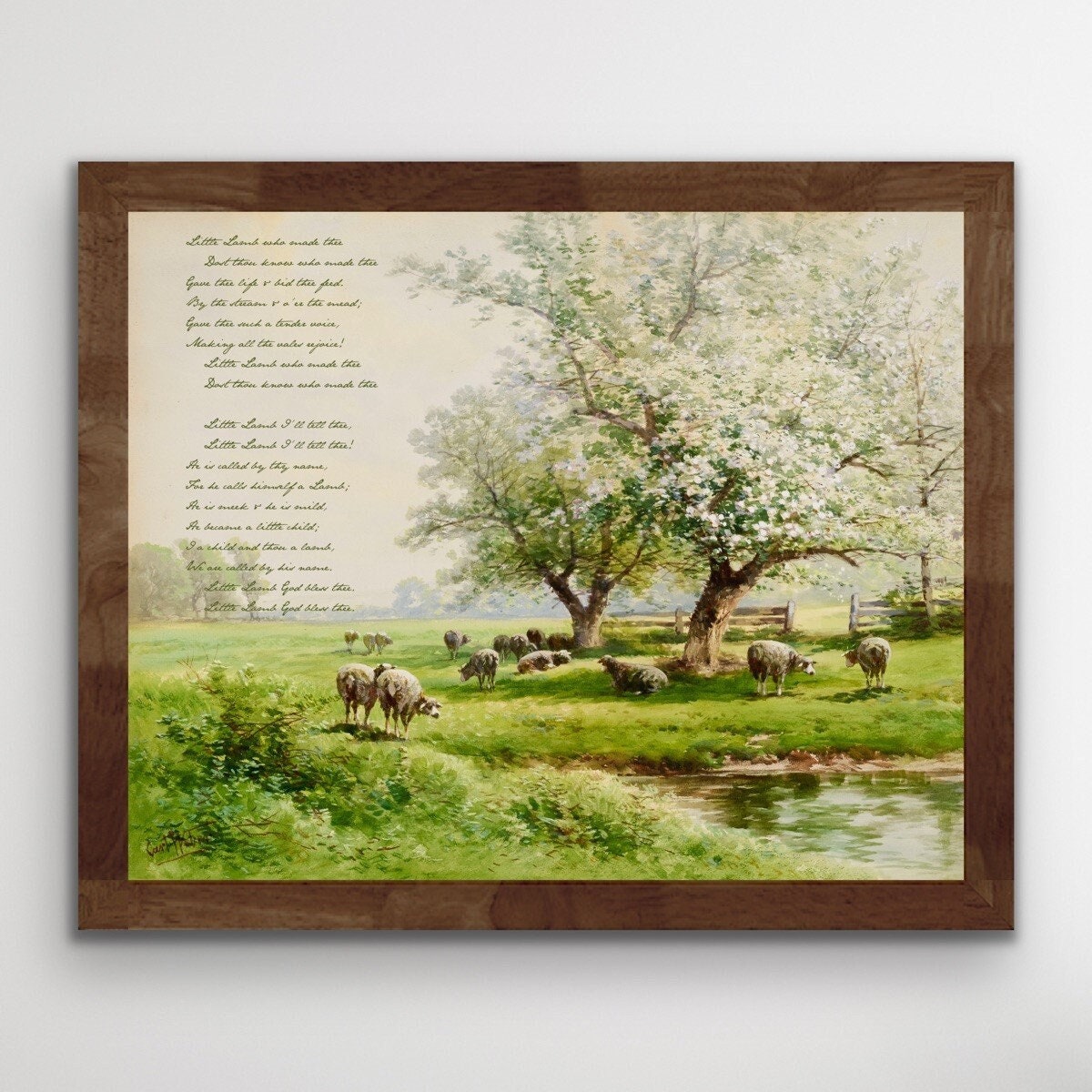 The Lamb | William Blake | Poetry Art | Print | Digital Download ...