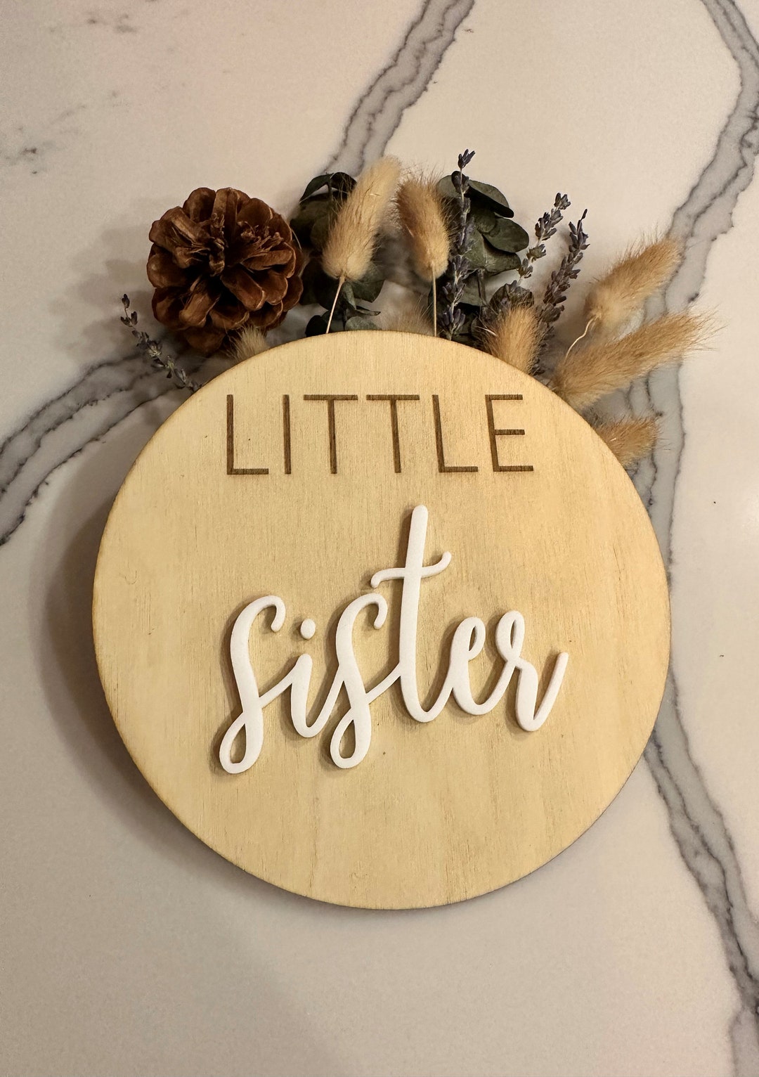 Little Sibling Photo Prop Sign – Baby Announcement Sign, Pregnancy ...
