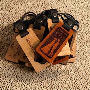 Customize Wood Key Chain, Engraved Keychain Gift for Home, Car, Office ...