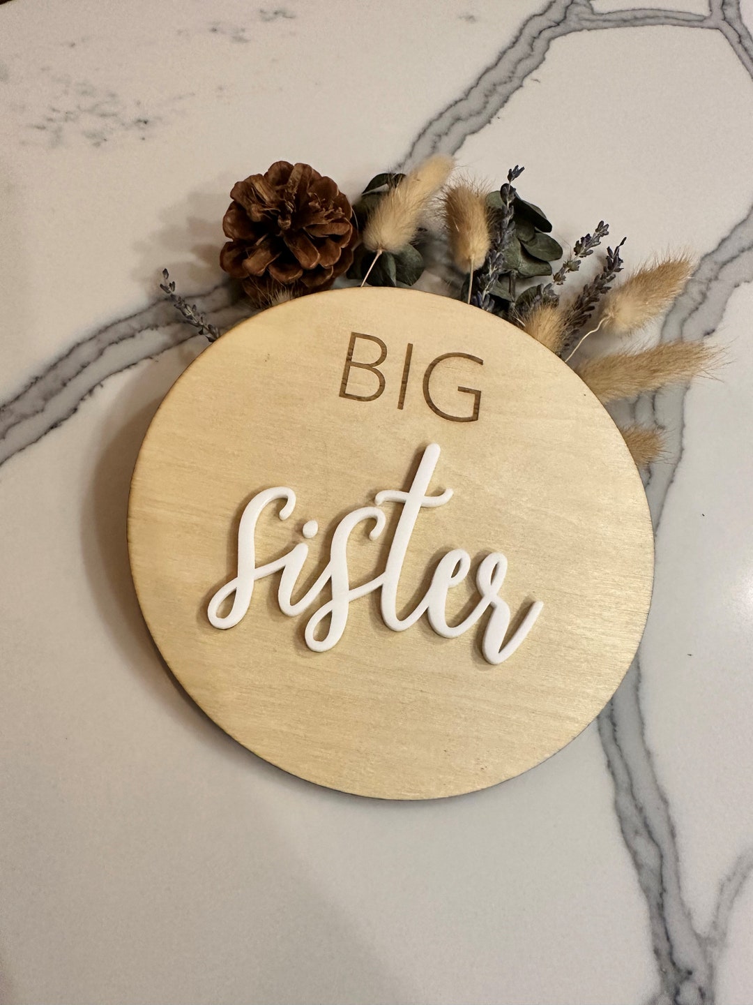 Big Sibling Announcement Photo Prop Sign: Pregnancy Reveal Decor - Etsy