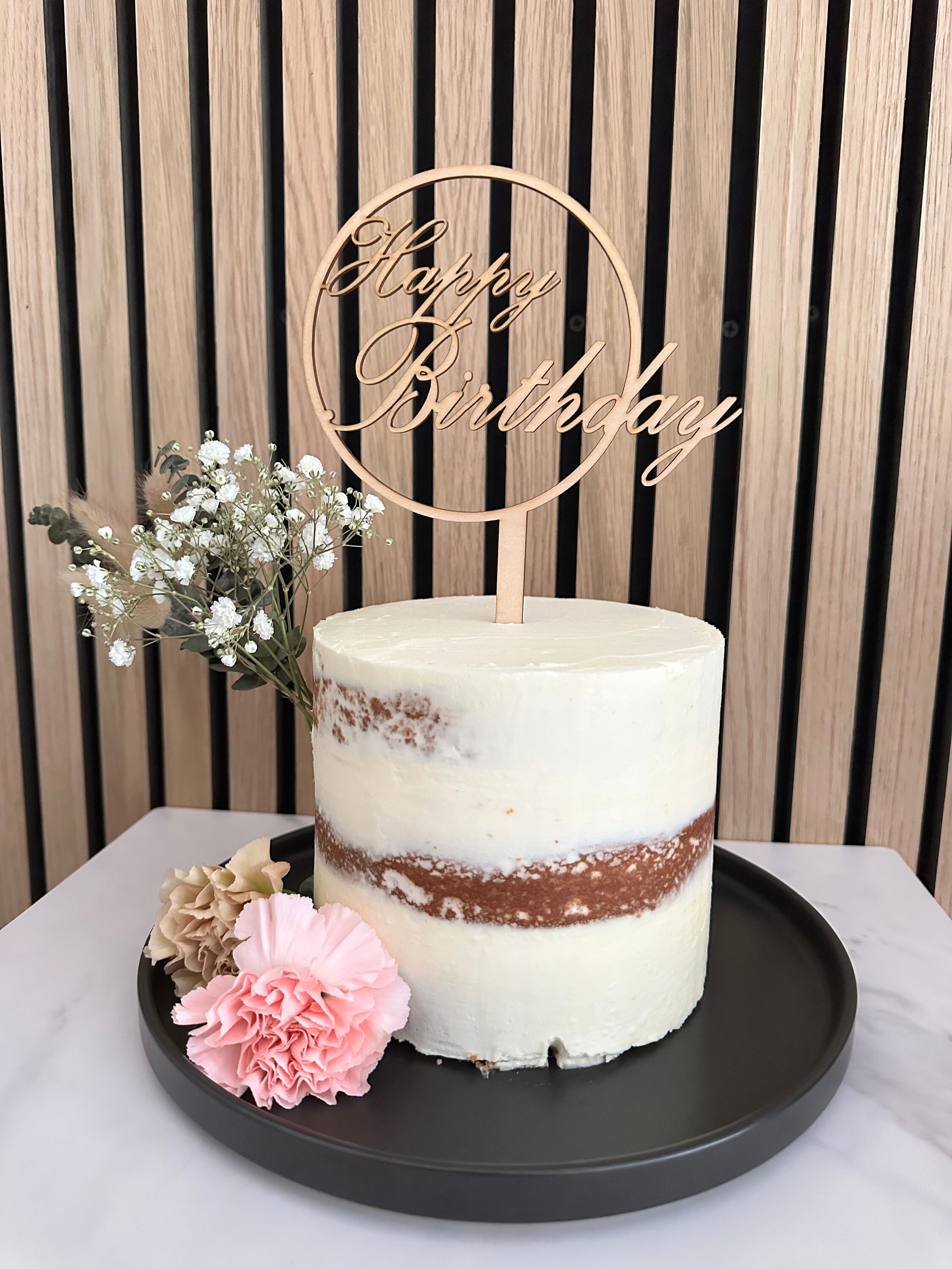 Wood Cake Topper Happy Birthday - Etsy