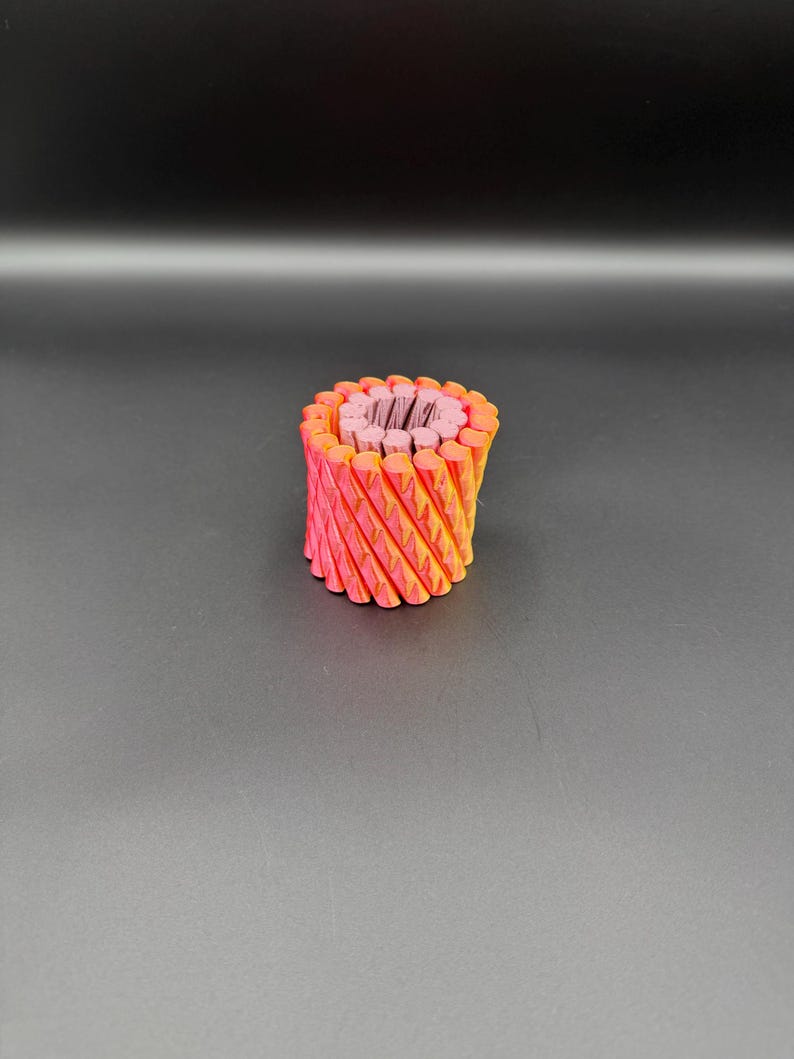 Wobble Ring Fidget Helix 3D Printed Sensory Ring Toy Stress Relief Desk ...