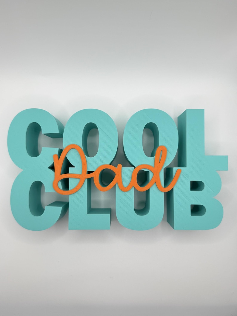 Dad Club 3D Printed Sign, Father's Day Gift - Etsy
