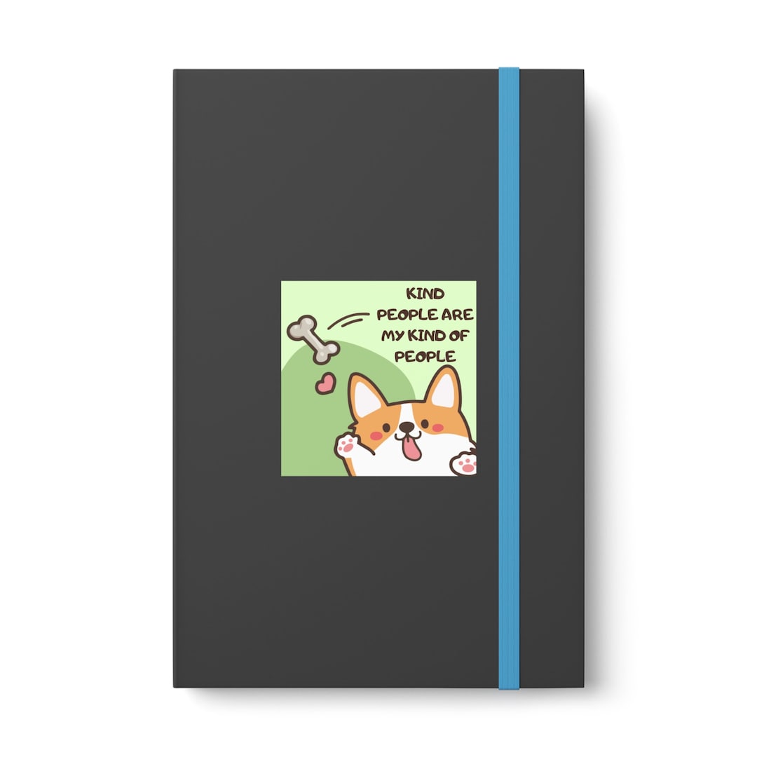 Kind People Are My Kind of People: Corgi Design Lined Notebook - Etsy