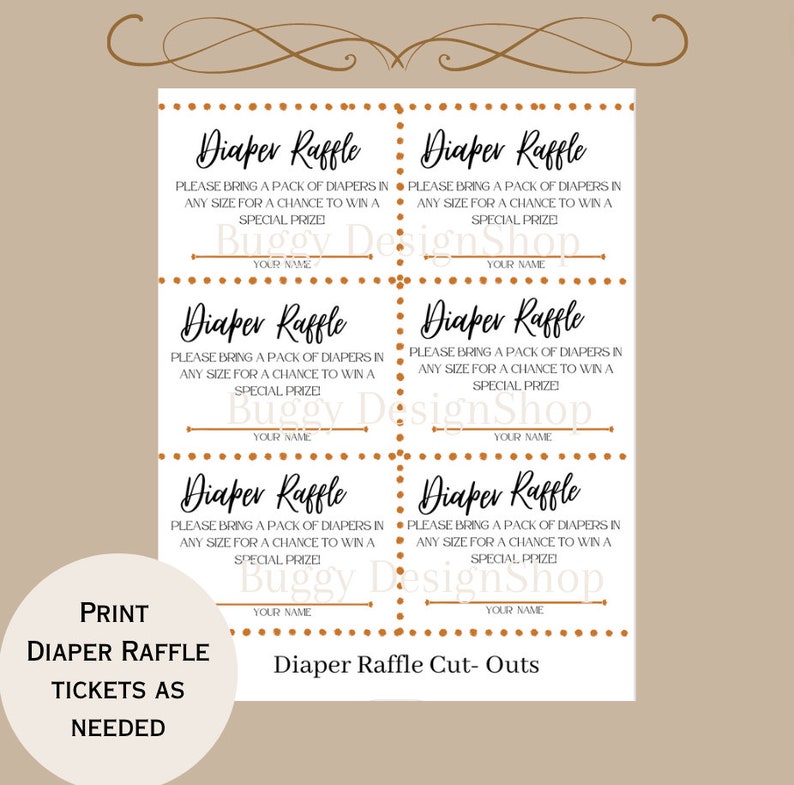 Fall Baby Shower Game Diaper Raffle Pumpkin Baby Shower Diaper Raffel ...