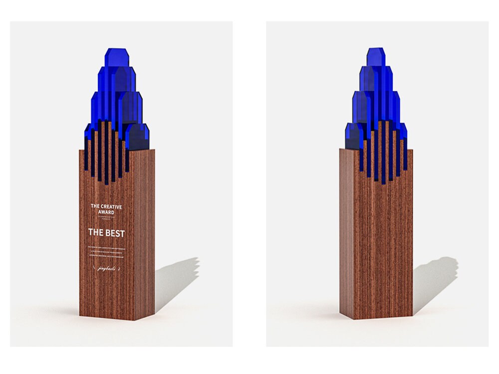 Custom Trophy, Add Logo, Free Typography, Crystal Trophy, Employee ...