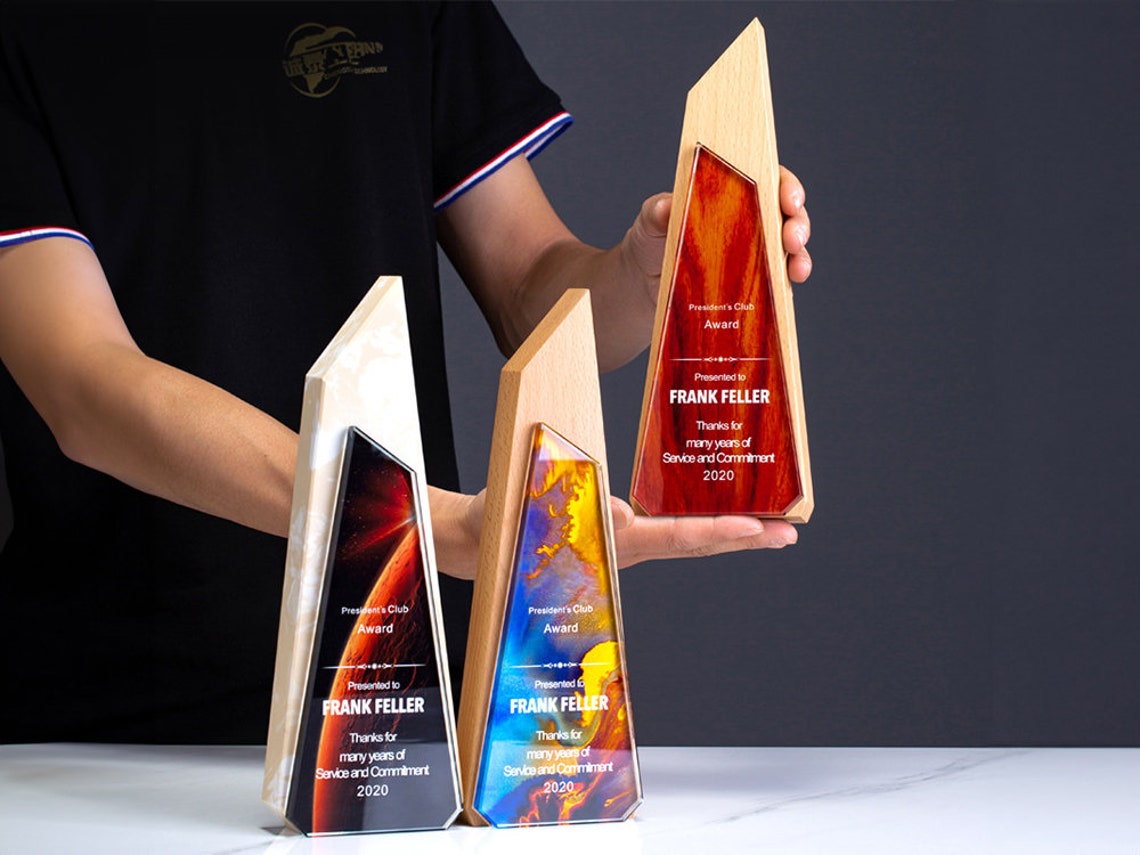 Custom Trophy, Add Logo, Free Typography, Employee Award, Achievement ...