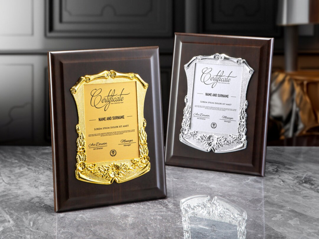 Custom Trophy Plaque, Wooden Trophy Plaque, Achievement Award, Business ...
